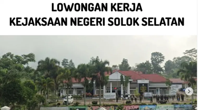 Dibuka Lowongan Customer Service di Kejaksaan Negeri Solok Selatan ...